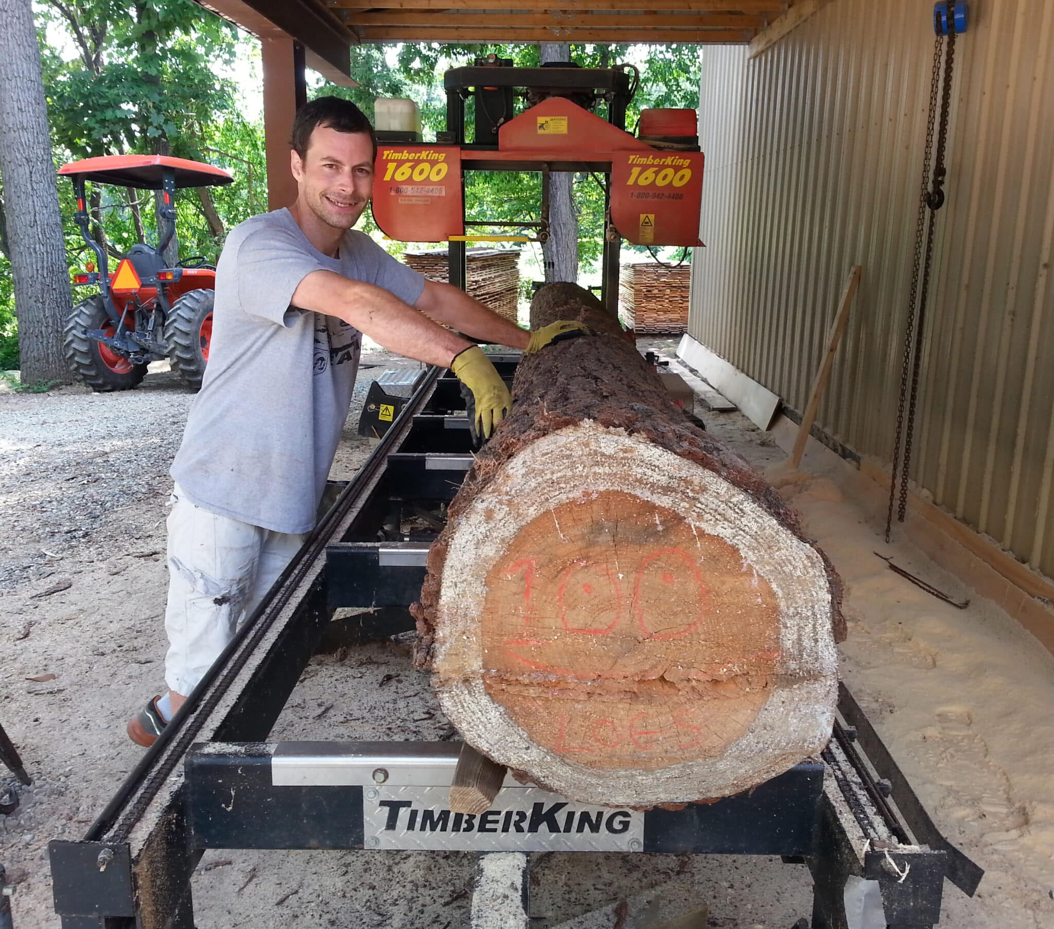 DAD’S BUILDING A TIMBER FRAME HOME FOR HIS DAUGHTER with a TimberKing ...